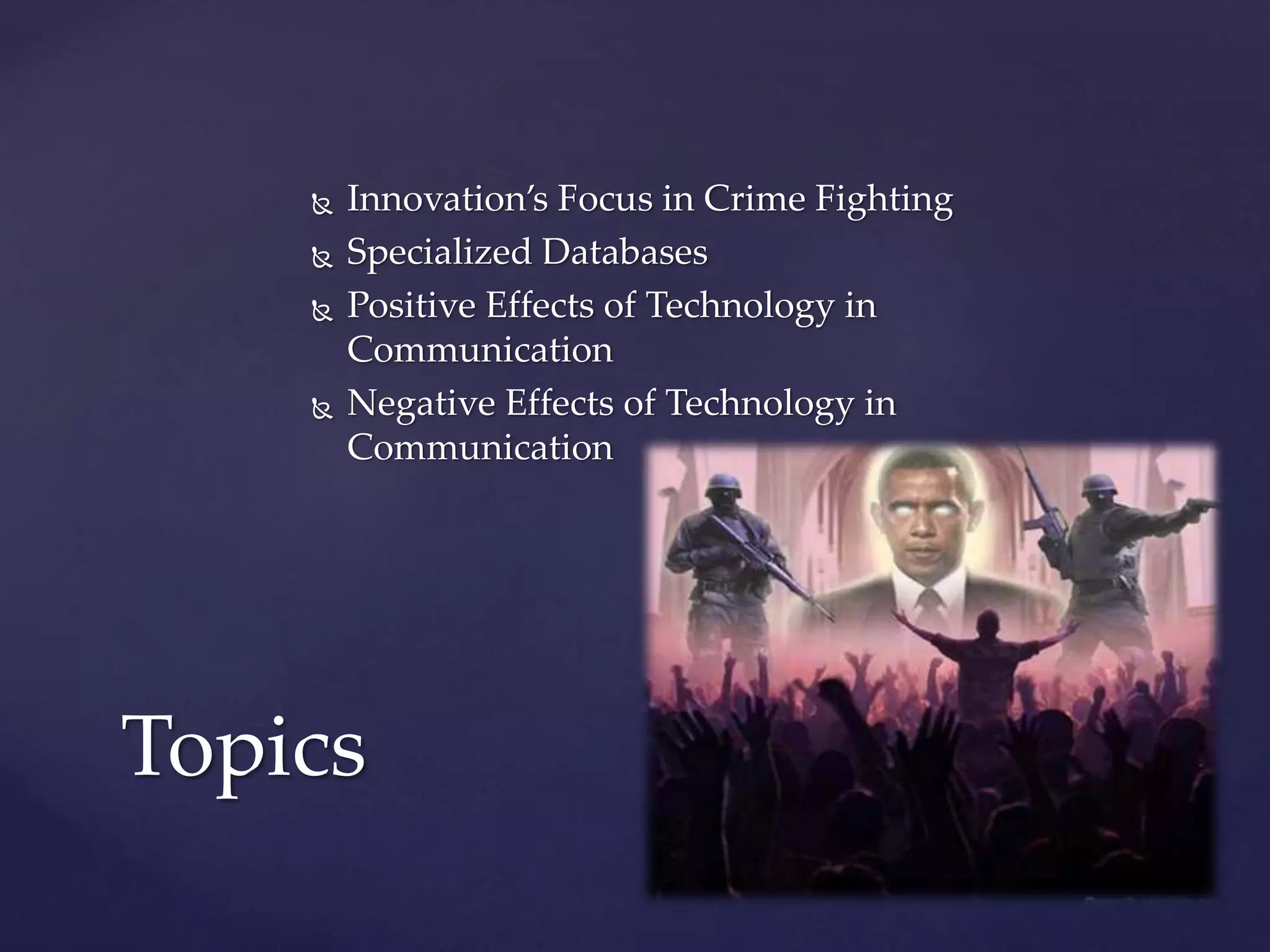Technology and Communication in Law Enforcement | PPTX | Crime ...