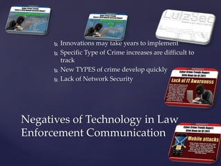 Technology and Communication in Law Enforcement | PPTX | Crime ...