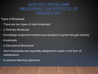 Broadcast media-Unit 9-Problems Involved in Implementing Broadcast ...