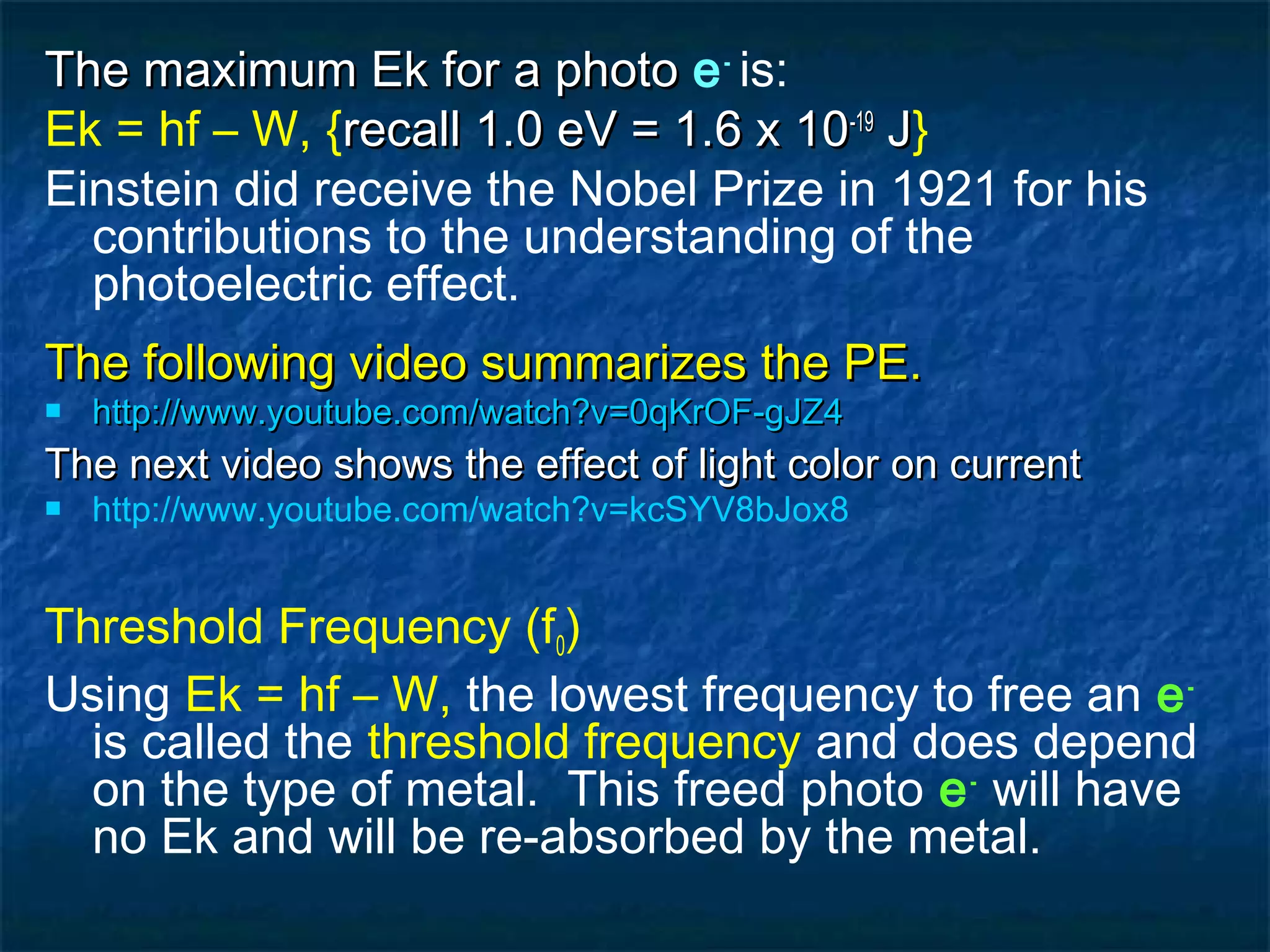 Grade12, U9-L2 Photoelectric Effect | PPT