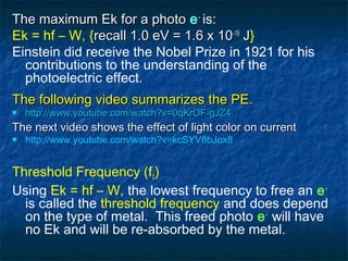 Grade12, U9-L2 Photoelectric Effect | PPT