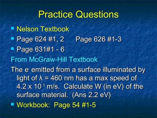Grade12, U9-L2 Photoelectric Effect | PPT | Chemistry | Science