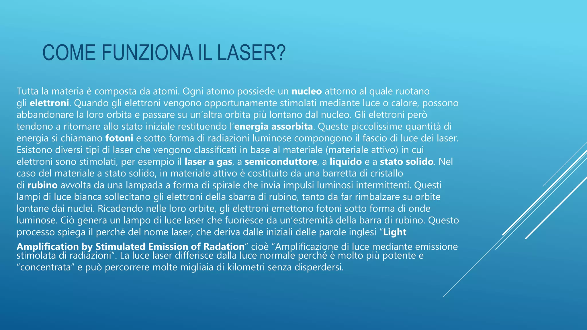 Da un tubo risonante al maser | PPT