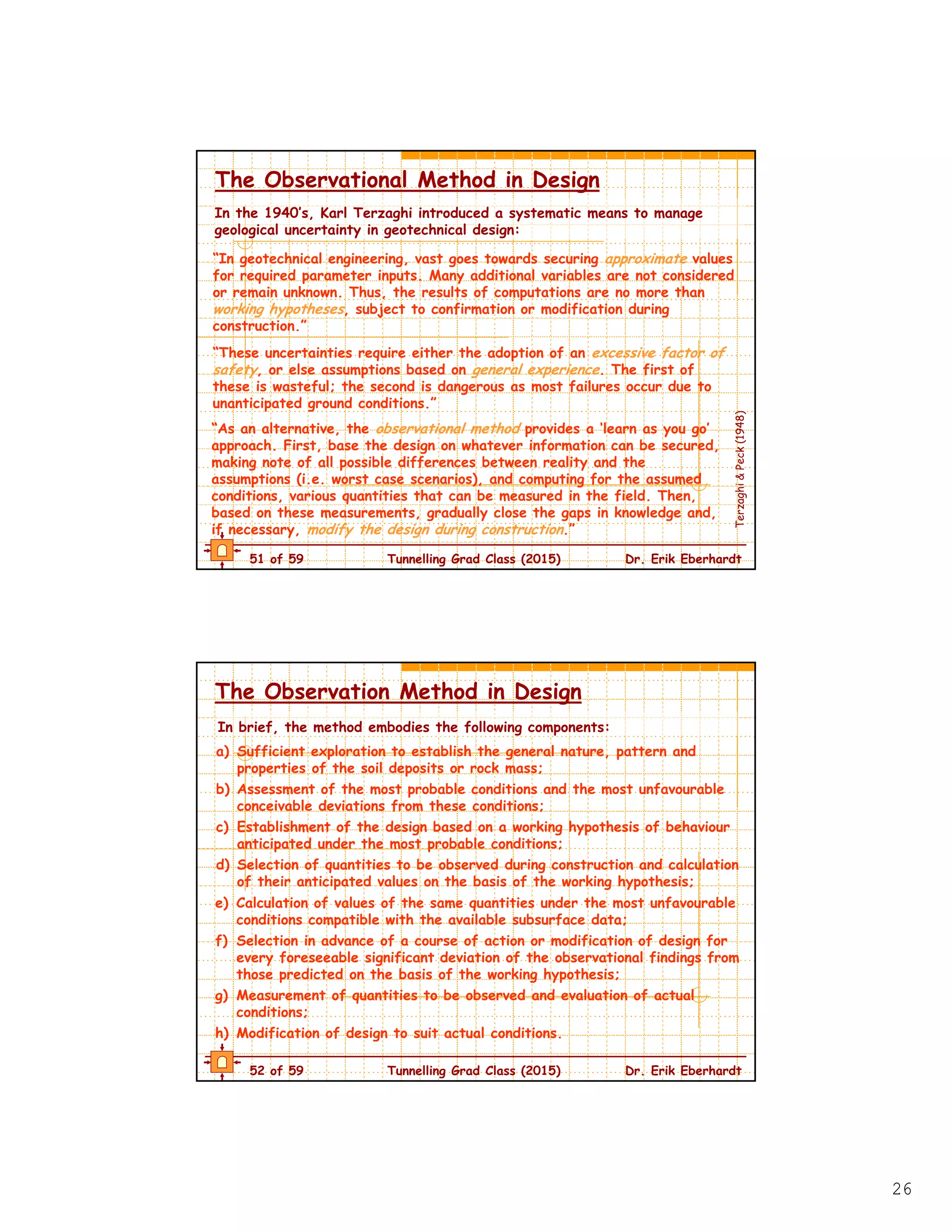 Tunnelling & underground design (Topic5-hard & weak rock tunnelling) | PDF