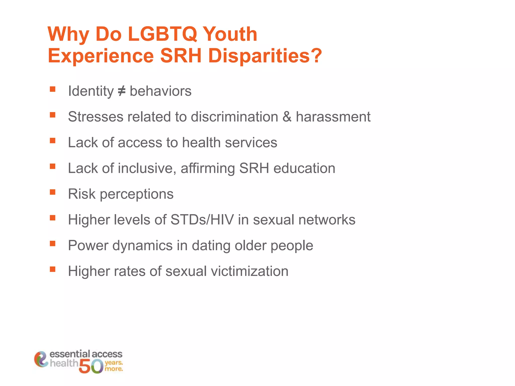 Providing inclusive care for LGBTQ patients at SBHCs | PPTX