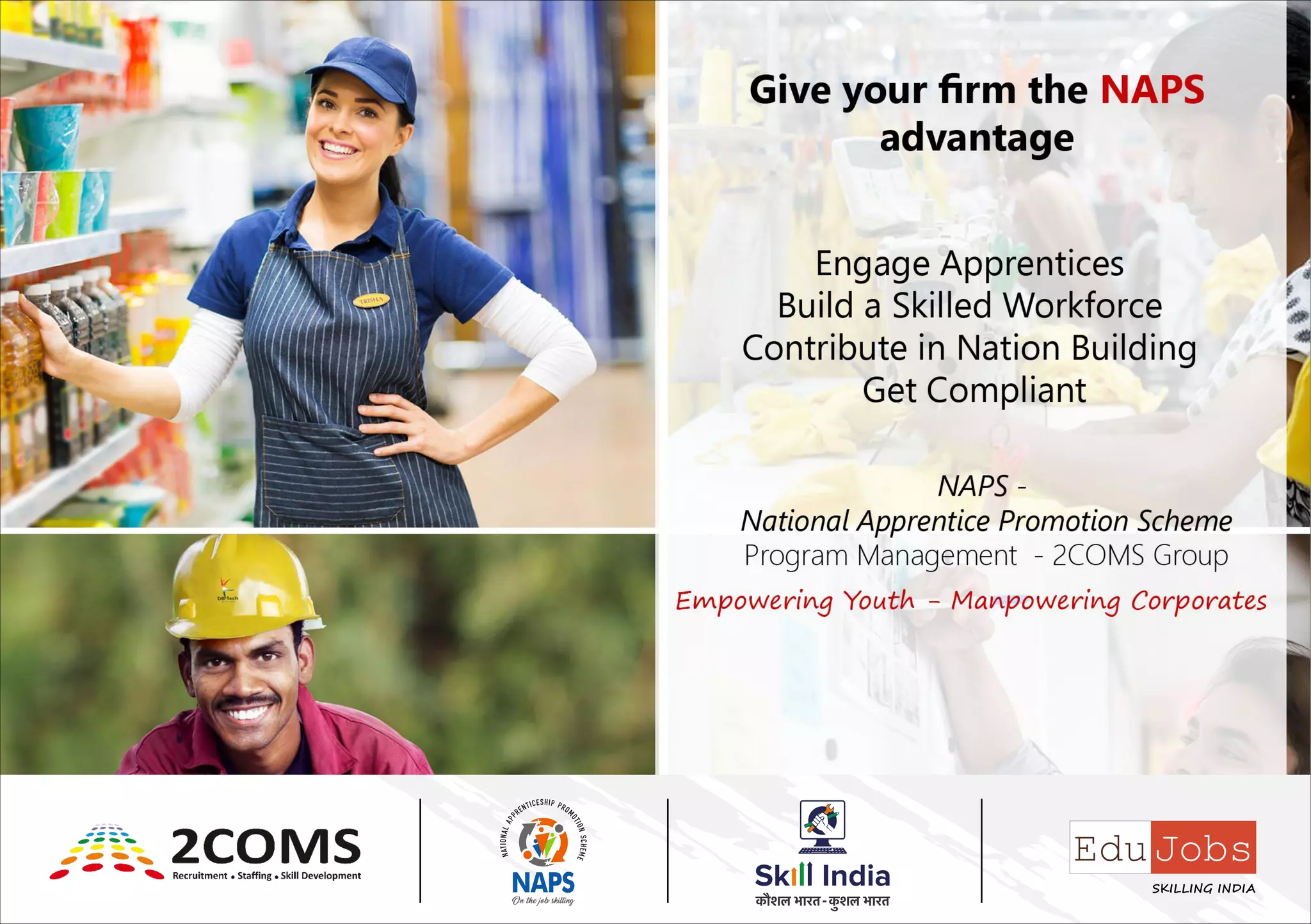 Implement National Apprenticeship Promotion Scheme in association with ...