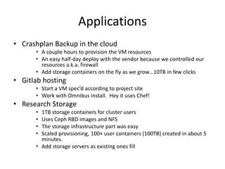 OpenStack and Ceph case study at the University of Alabama | PPTX
