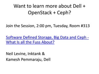 OpenStack and Ceph case study at the University of Alabama | PPTX