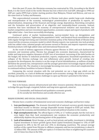 Strategy Position Paper of the Ukrainian Association for the Club of ...