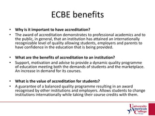 Uacs international accreditations' benefits for foreign students | PPT