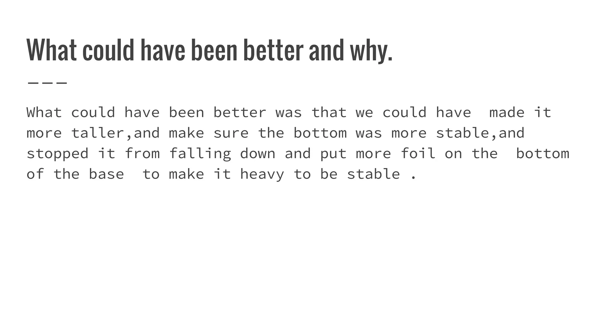 Tin foil tower | PPTX