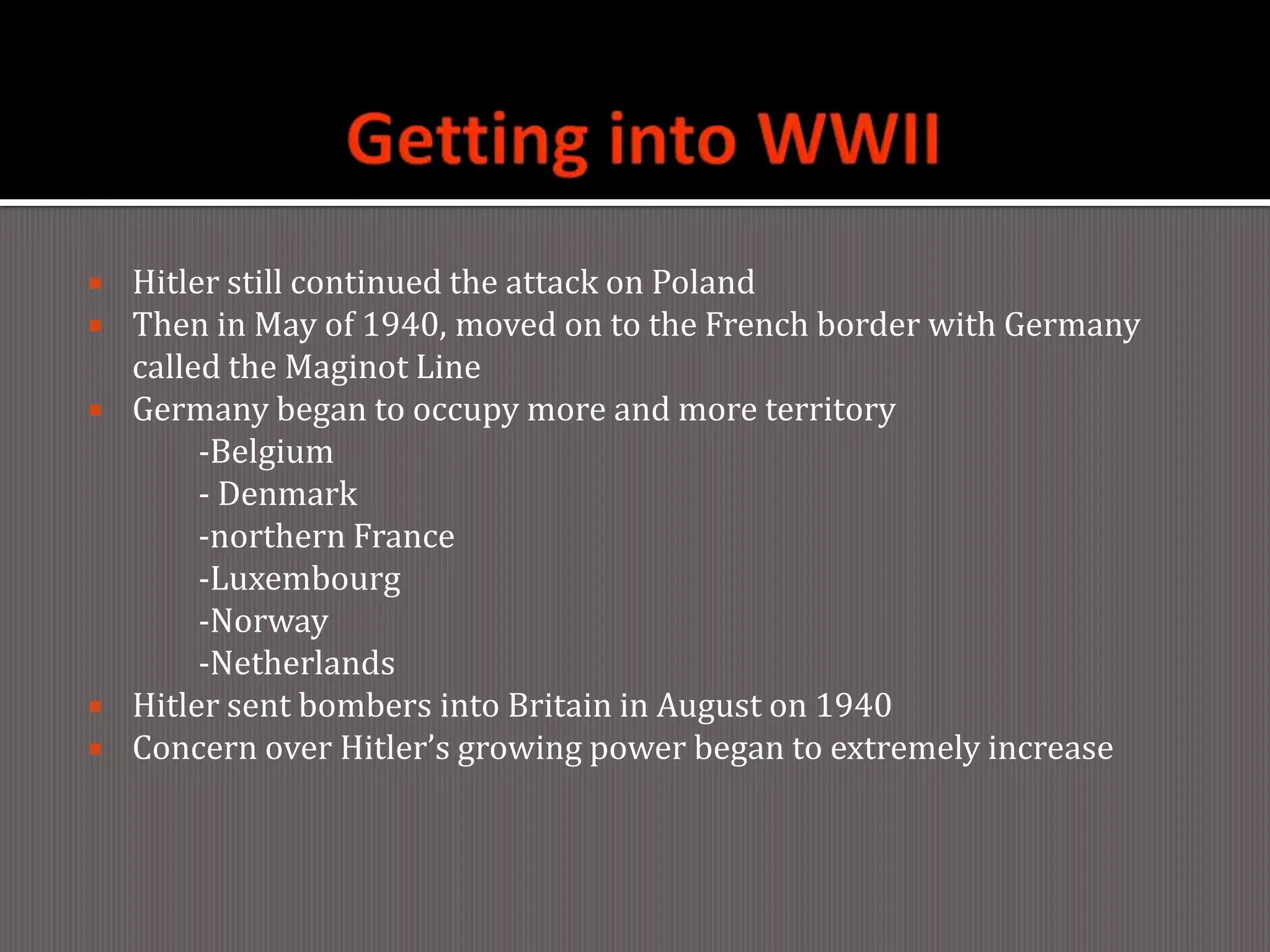 WWII and Hitler | PPT