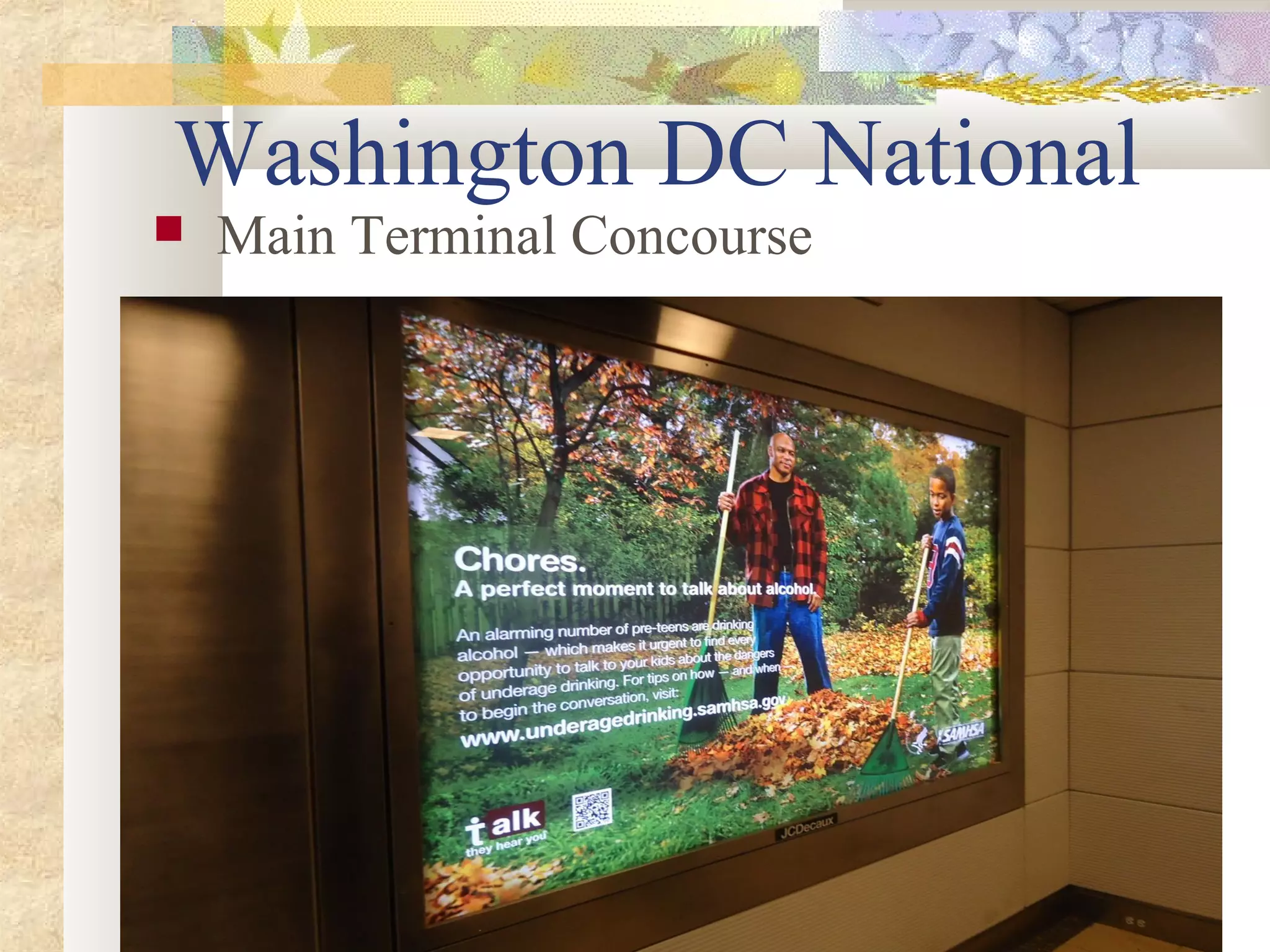 SAMHSA Underage Drinking DC OOH Poster Campaign | PPT