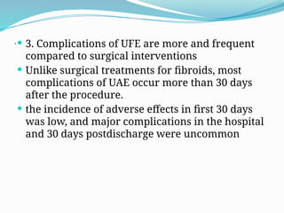 UAE.pptx uterine artery embolization..advanced treatment of fibroids | PPTX