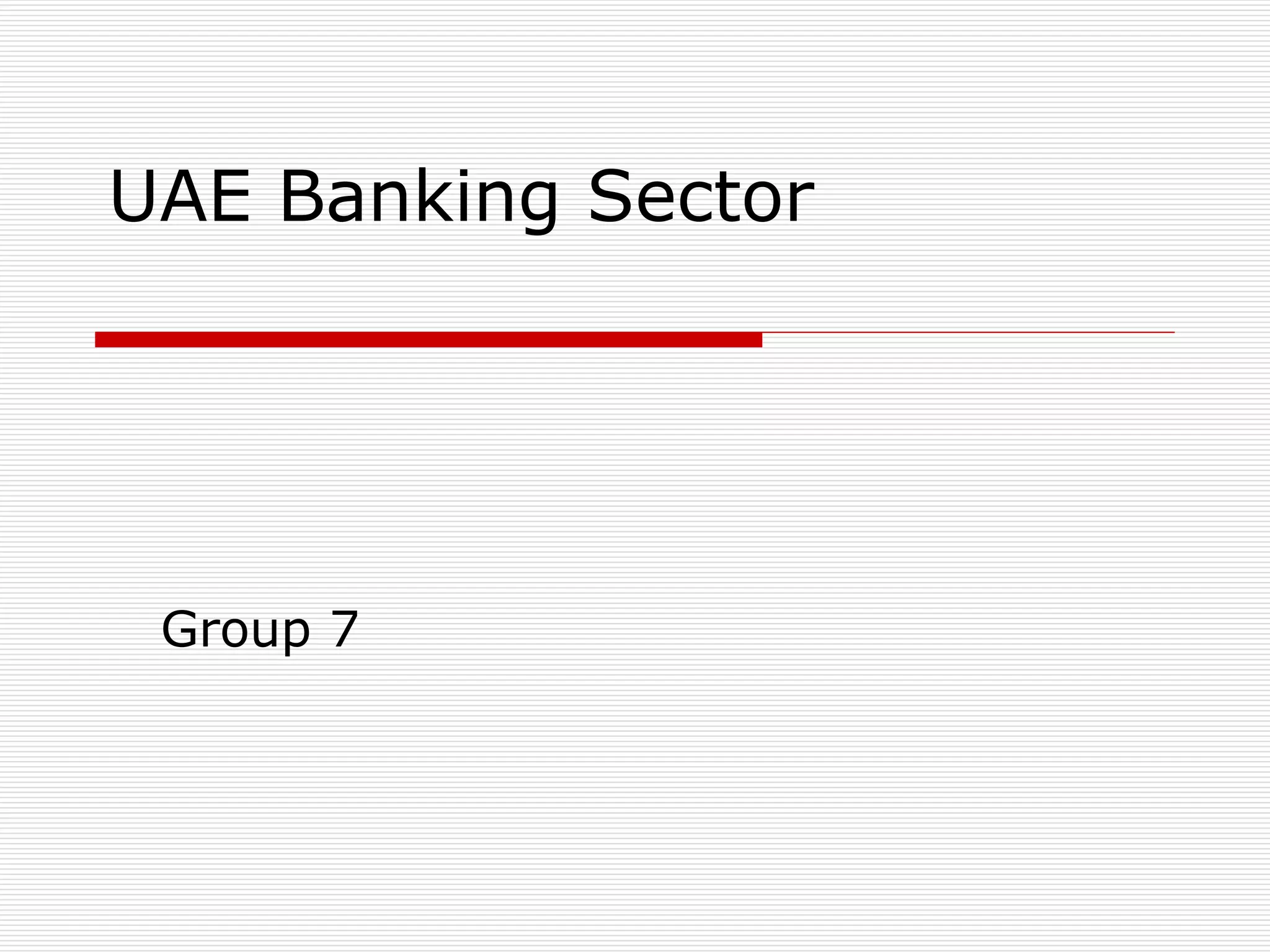 UAE Banking Sector | PPT