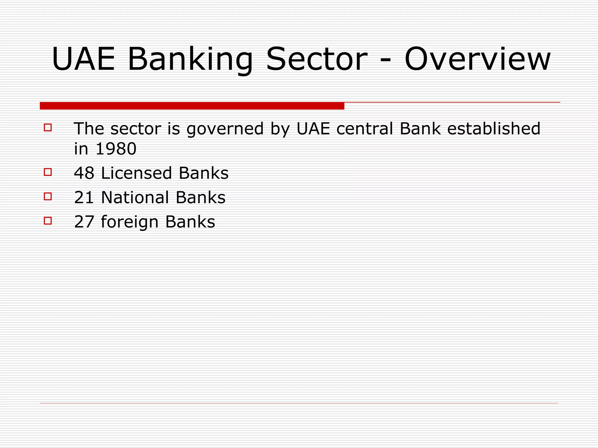 UAE Banking Sector | PPT