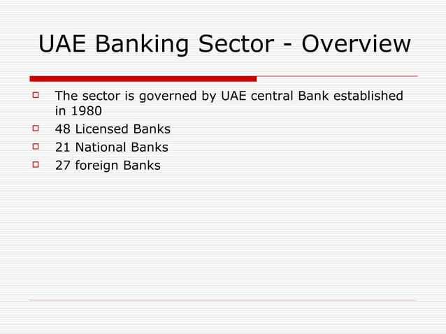 UAE Banking Sector | PPT