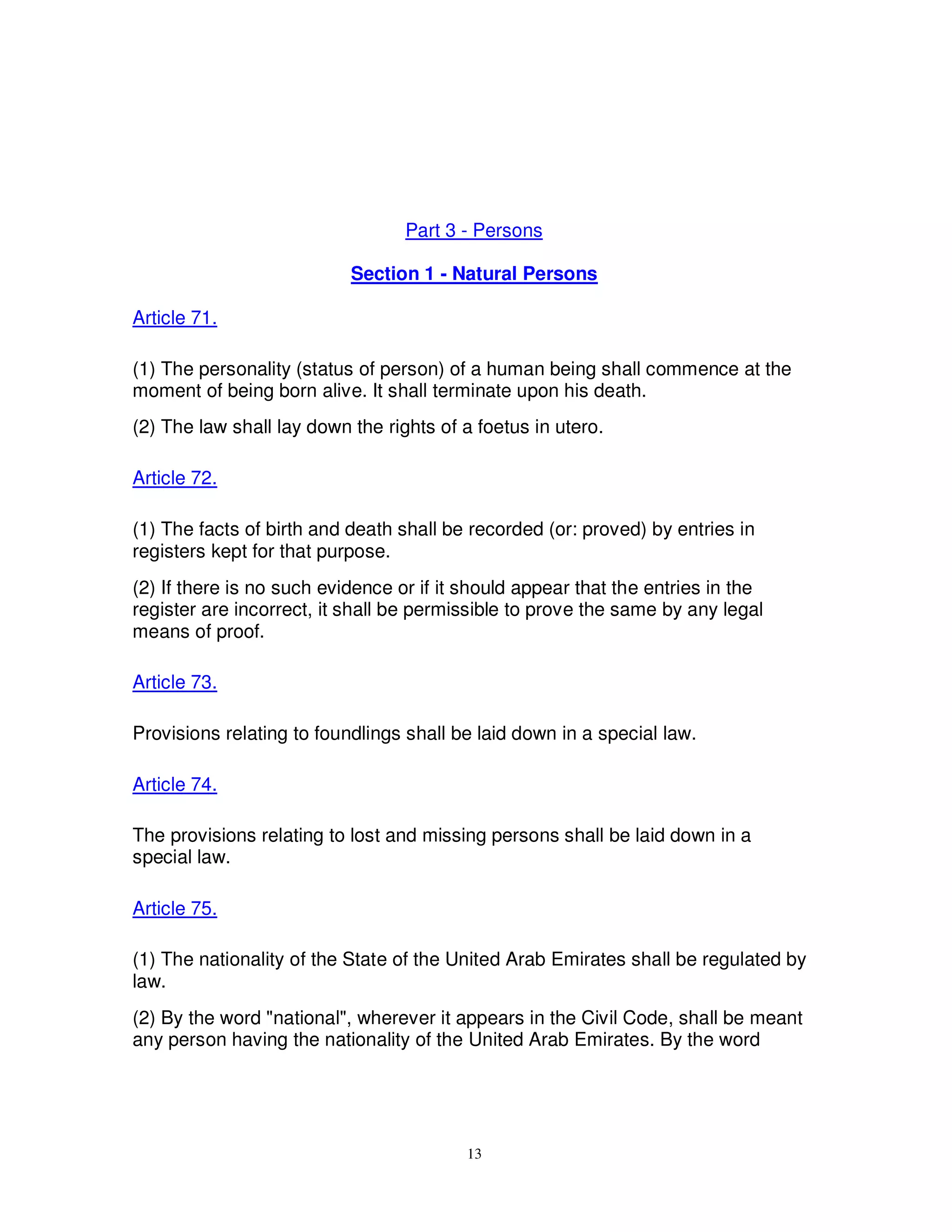 Uae civil-code- english-translation- | PDF