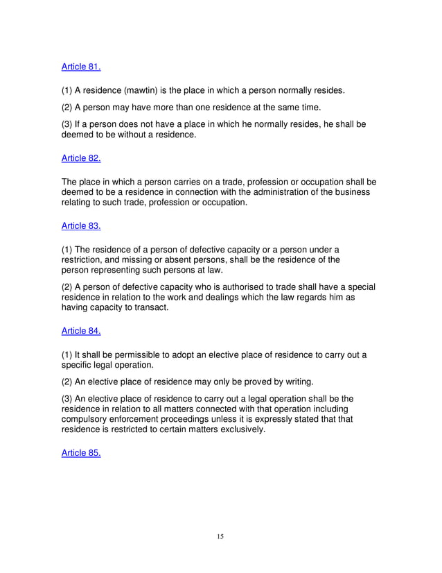 Uae civil-code- english-translation- | PDF