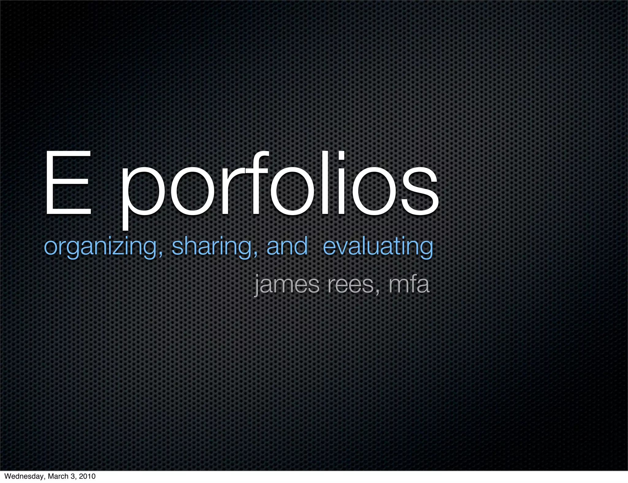 Uaea E Portofolios | PDF