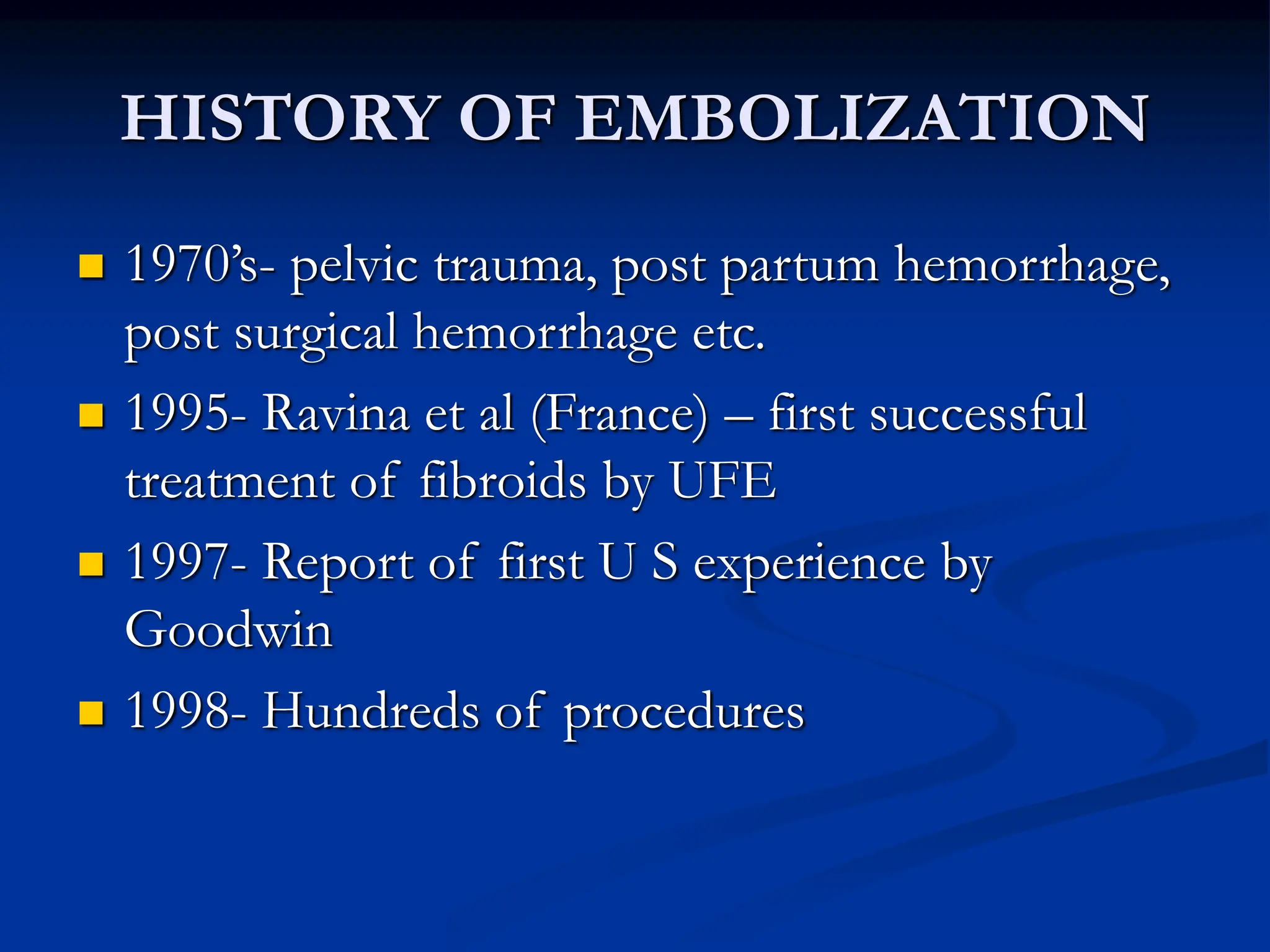 uterine artery embolization at dubois regional medical center | PPT