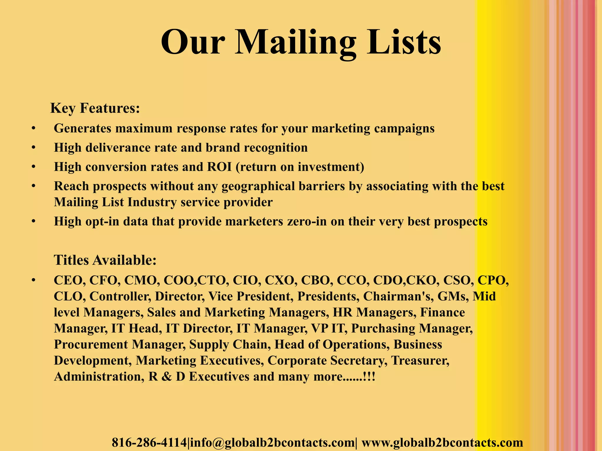 Uae cfo email list | PPTX