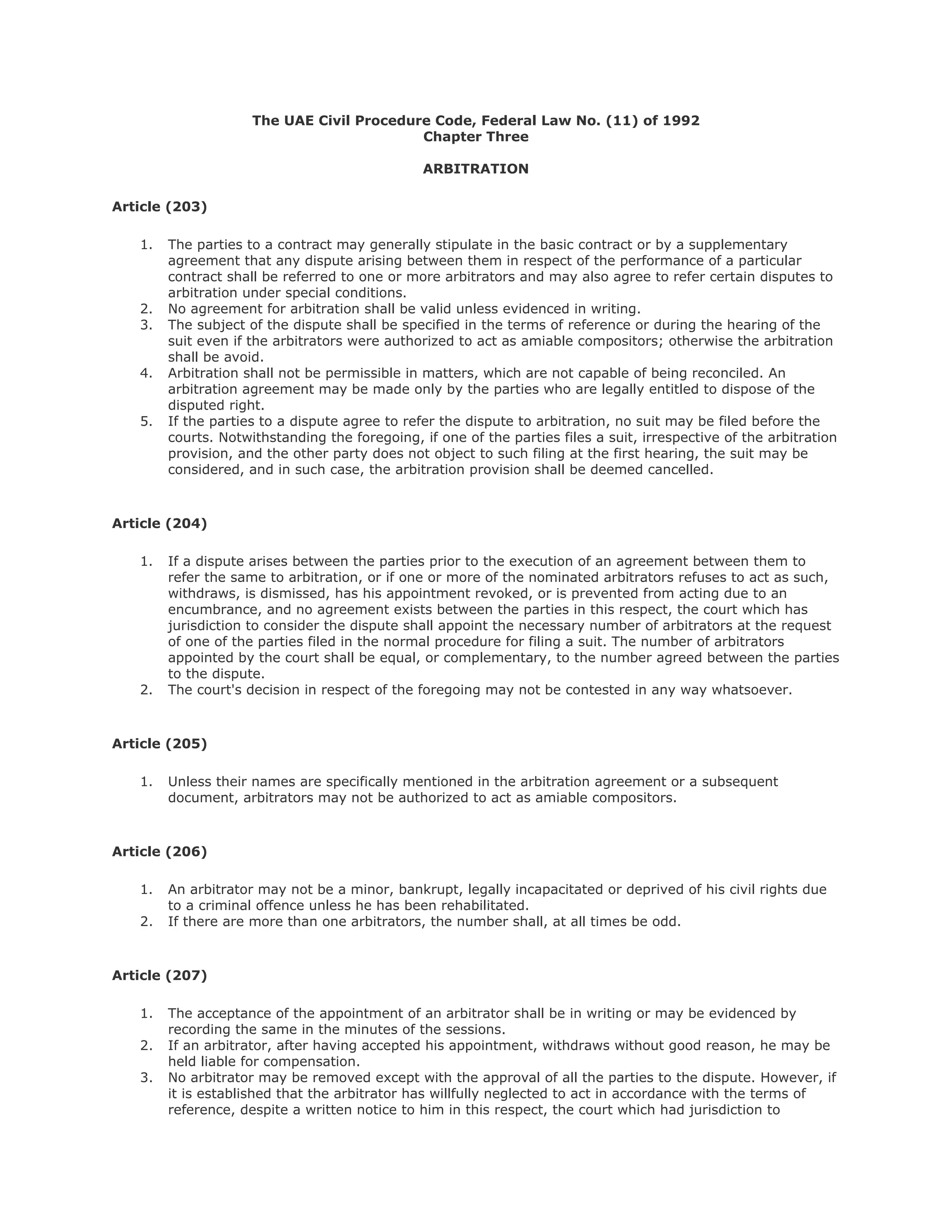 Uae civil procedure code2 | PDF