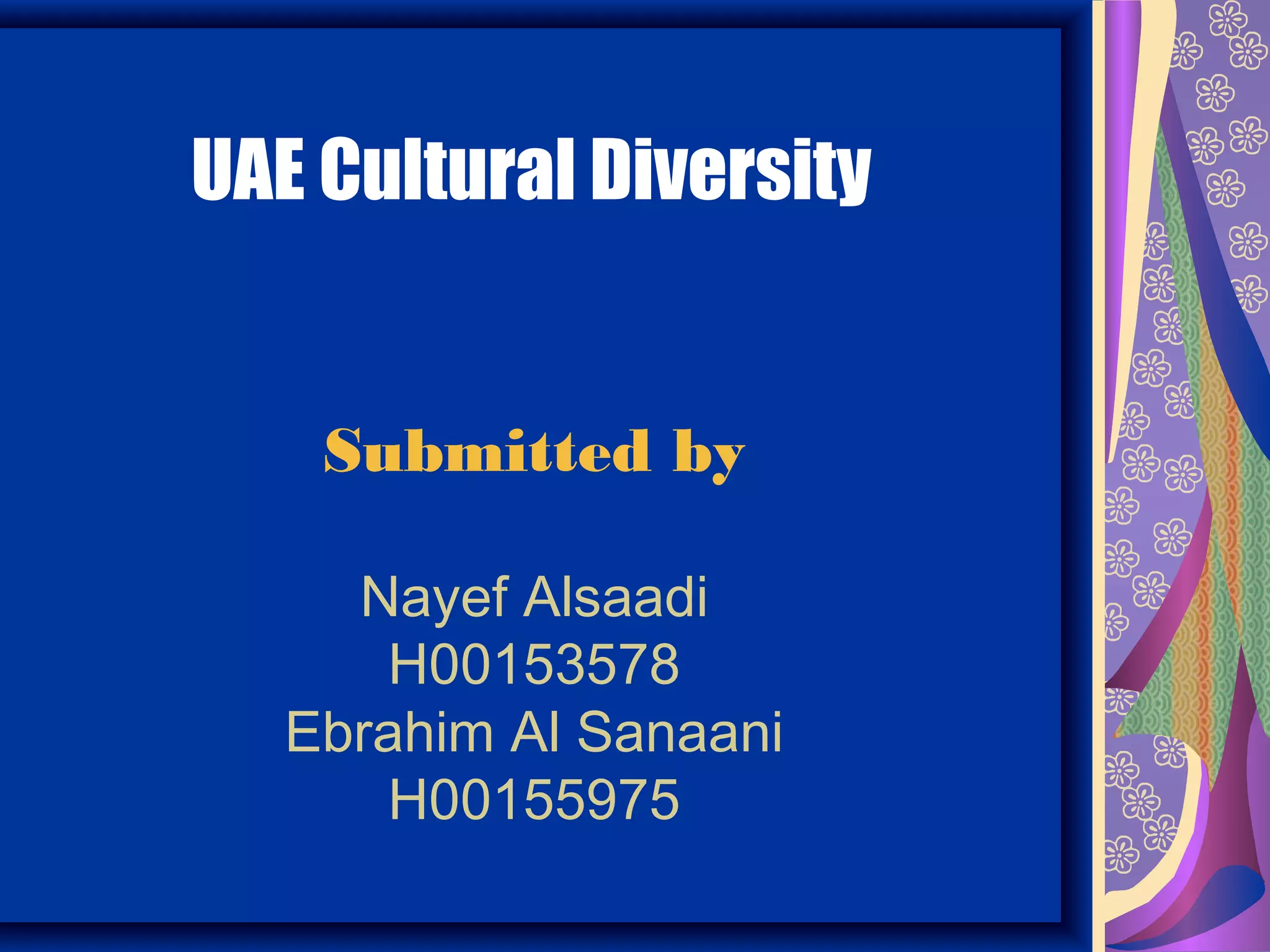 UAE cultural diversity | PPT