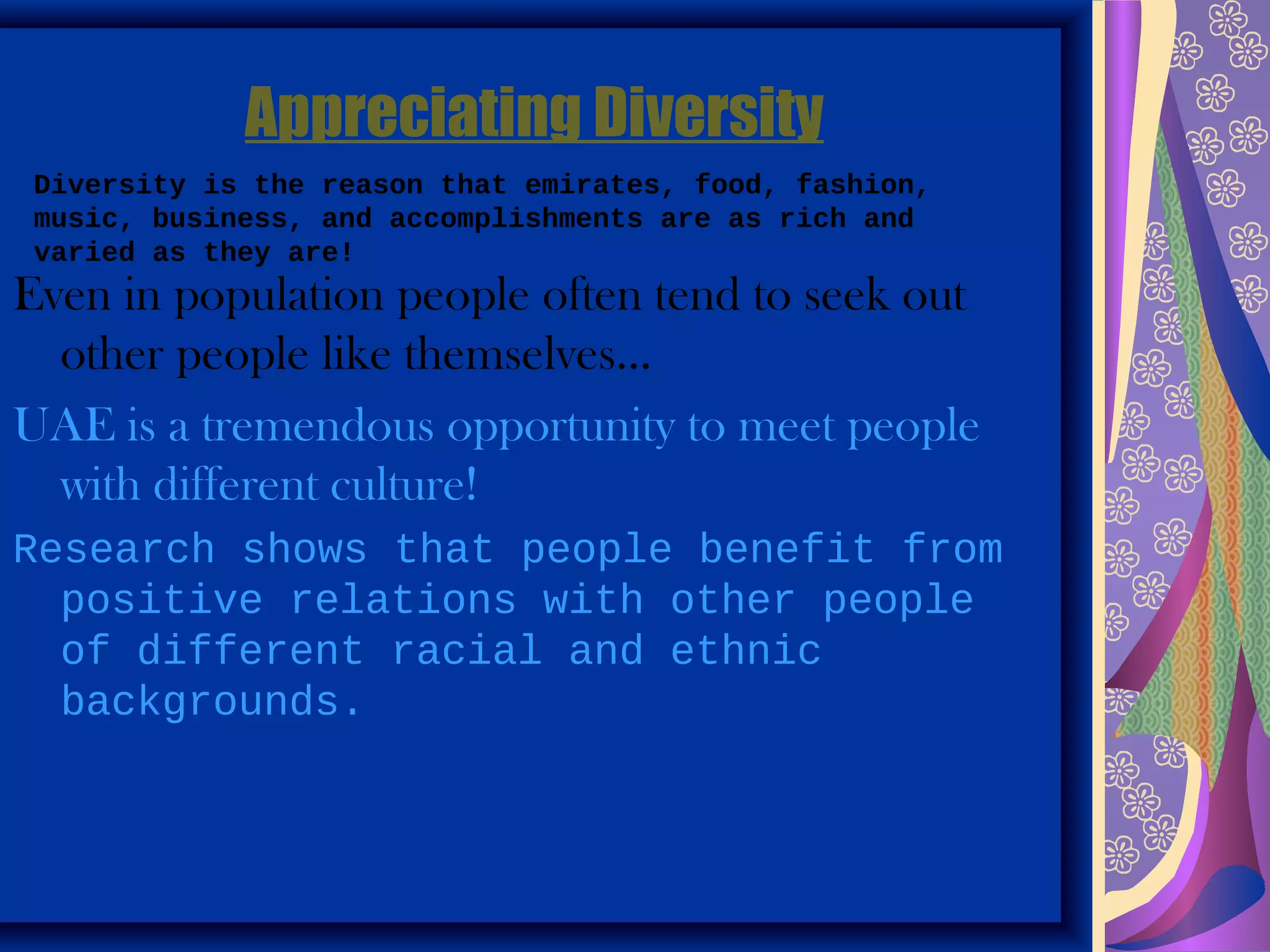 UAE cultural diversity | PPT