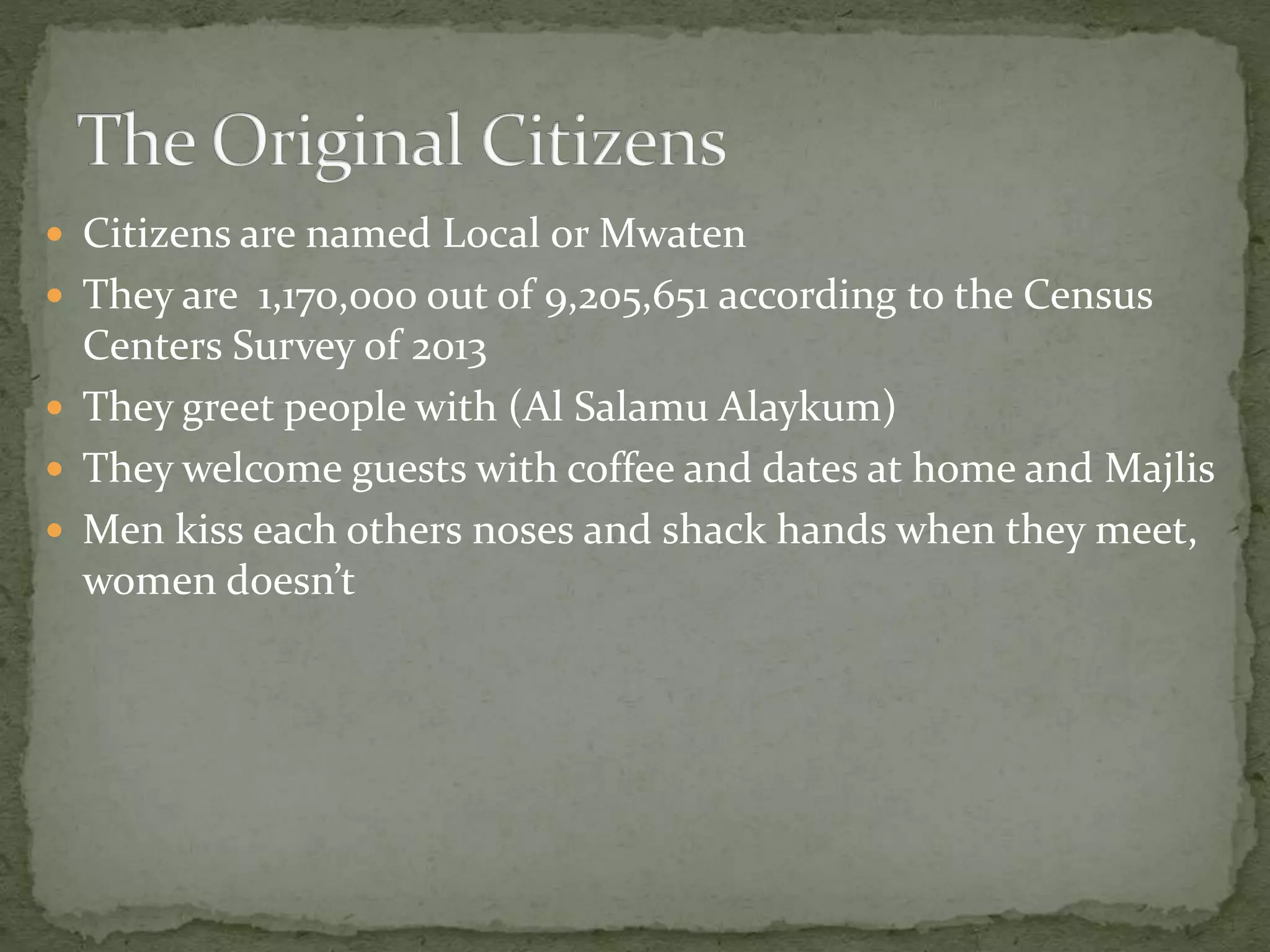 UAE Culture, Customs And Etiquette | PPSX