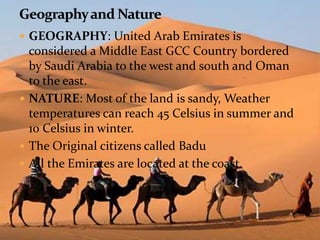 UAE Culture, Customs And Etiquette | PPSX