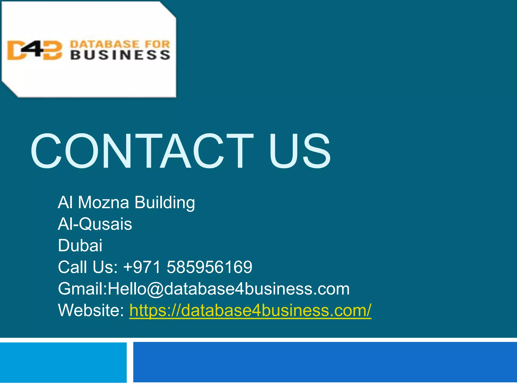 UAE database 2020 | PPT