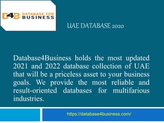 UAE database 2020 | PPT