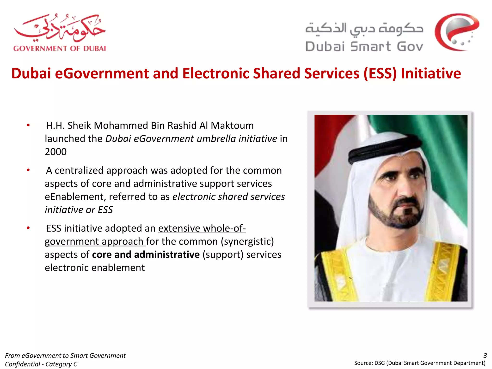 From eGovernment to Smart Government, United Arab Emirates | PPTX