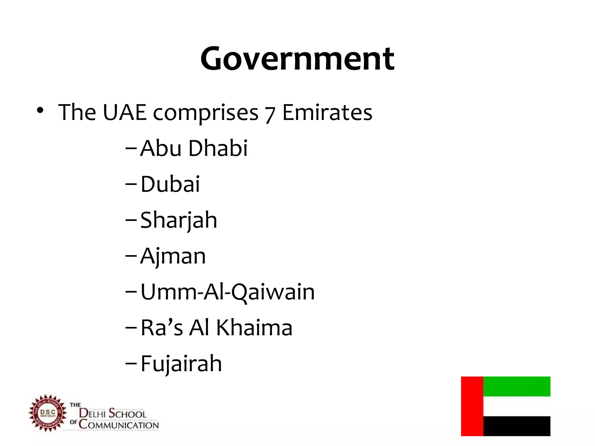 UAE Culture Presentation | PPT