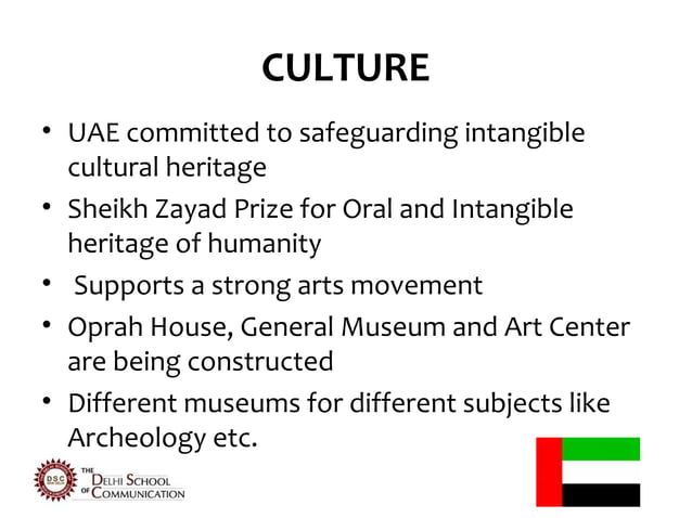 UAE Culture Presentation | PPT | World/International Music | Music