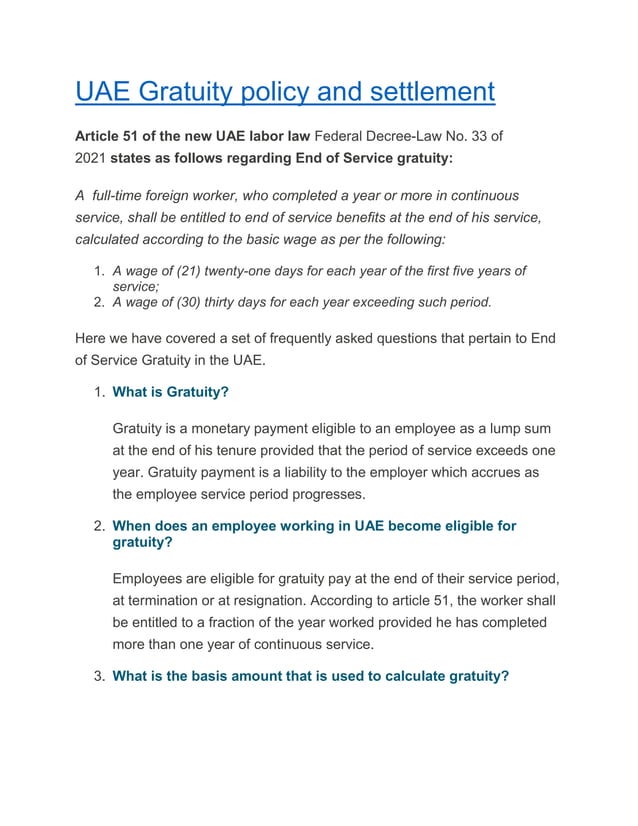 UAE Gratuity policy and settlement.pdf