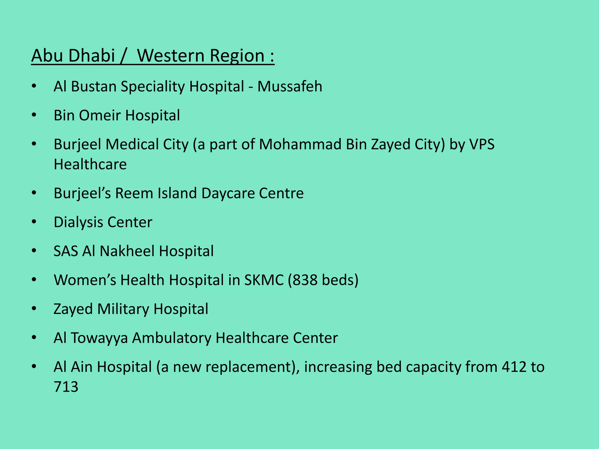 Uae health care | PPTX