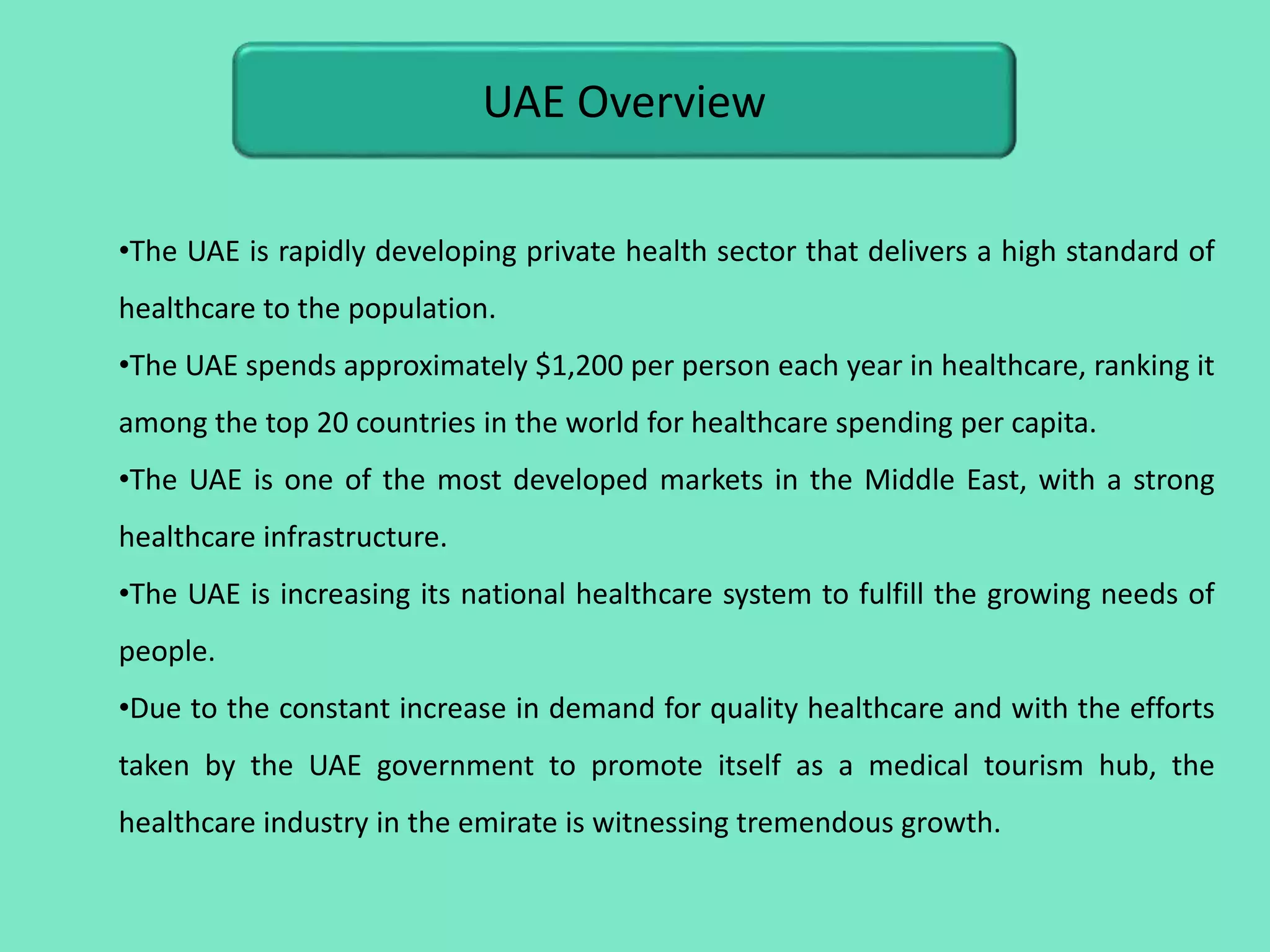 Uae health care | PPTX