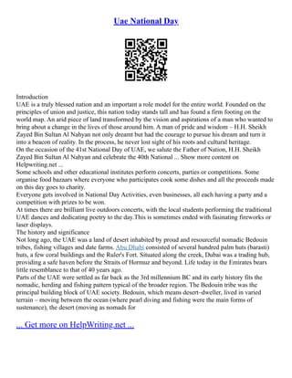 Uae National Day | PDF