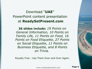 UAE Powerpoint Country | PPT