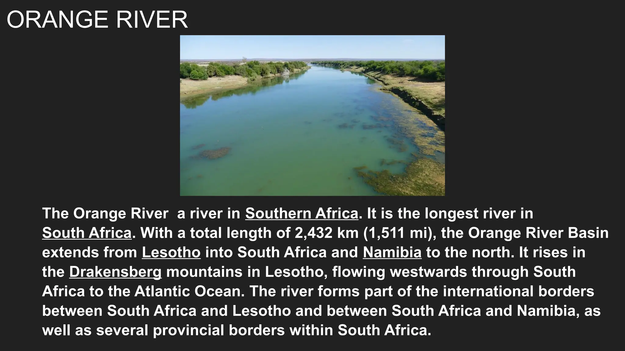 Africa rivers explanation and information | PPTX