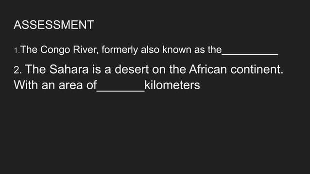 Africa rivers explanation and information | PPTX