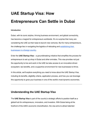 UAE Startup Visa_ How Entrepreneurs Can Settle in Dubai.docx