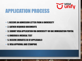 How to Apply for a UAE Student Visa:Requirements and Process | PPTX