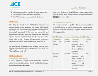 VAT Returns in UAE | PPT