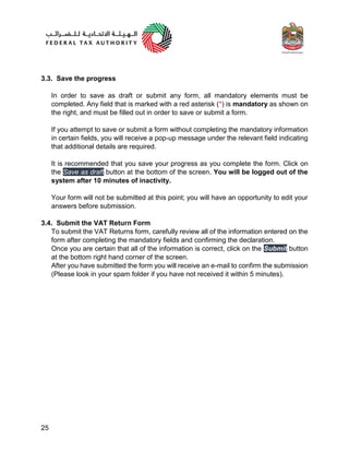 Uae vat returns | PDF