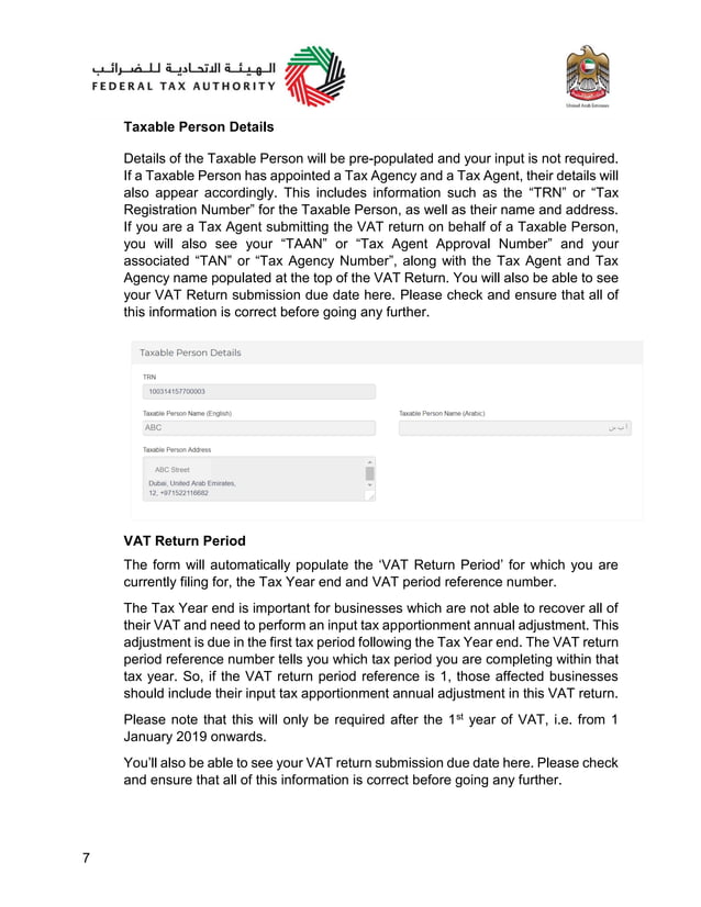 Uae vat returns | PDF