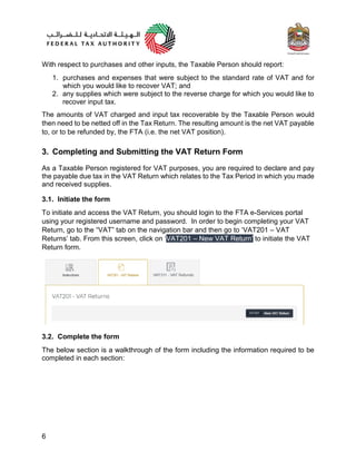 UAE VAT Returns Guide in English | PDF