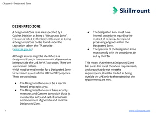 Chapter 09 - Designated Zone | Taxation & VAT - UAE | Skillmount Online ...